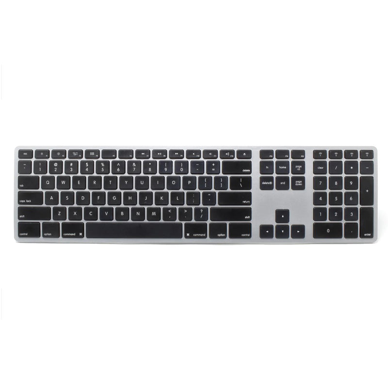 מקלדת עבור אפל מק אלחוטית Matias Wireless Aluminum Keyboard Space Gr
